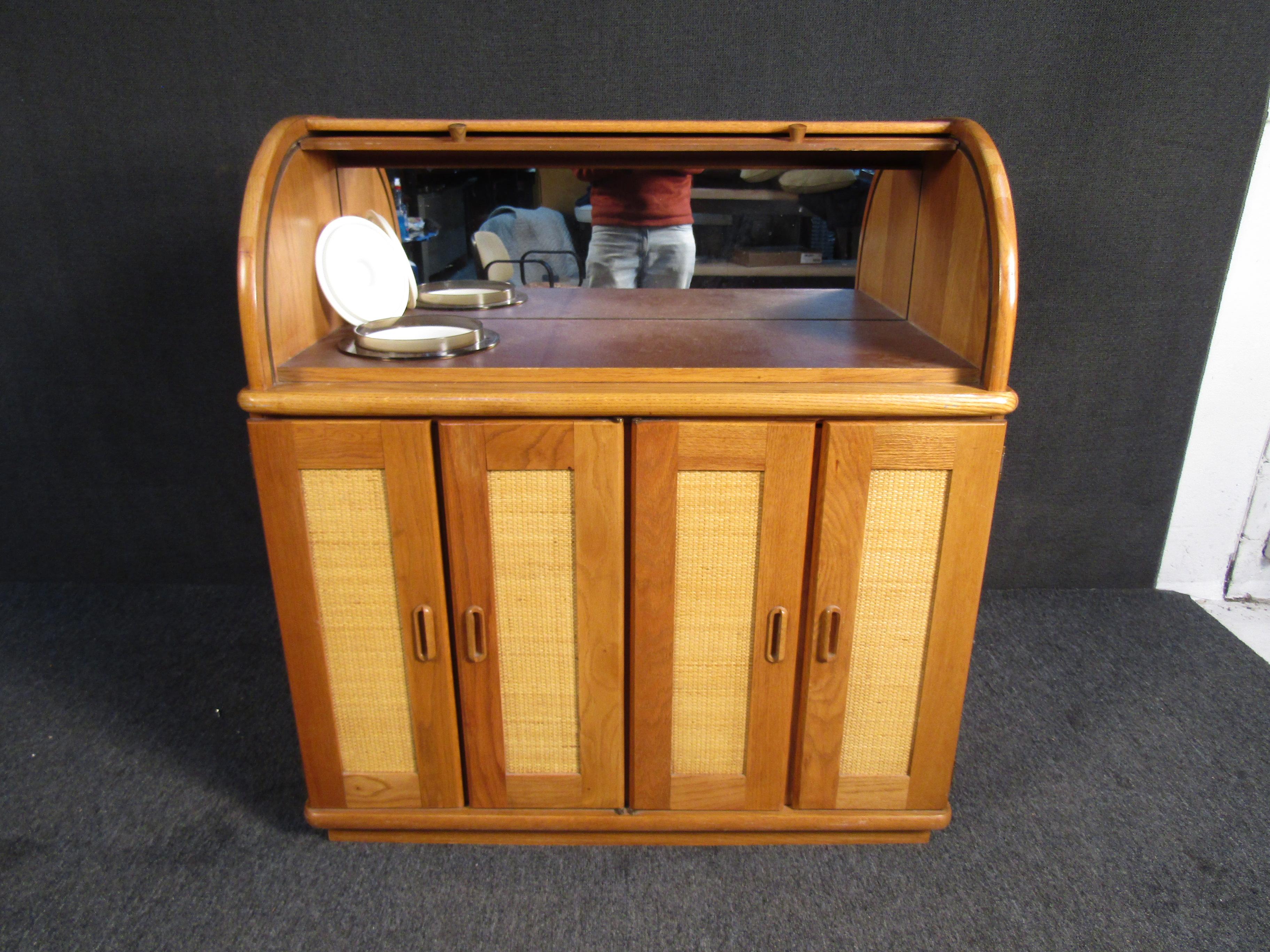 Vintage Modern Roll-Top Bar For Sale at 1stDibs | roll top bar, rolltop ...