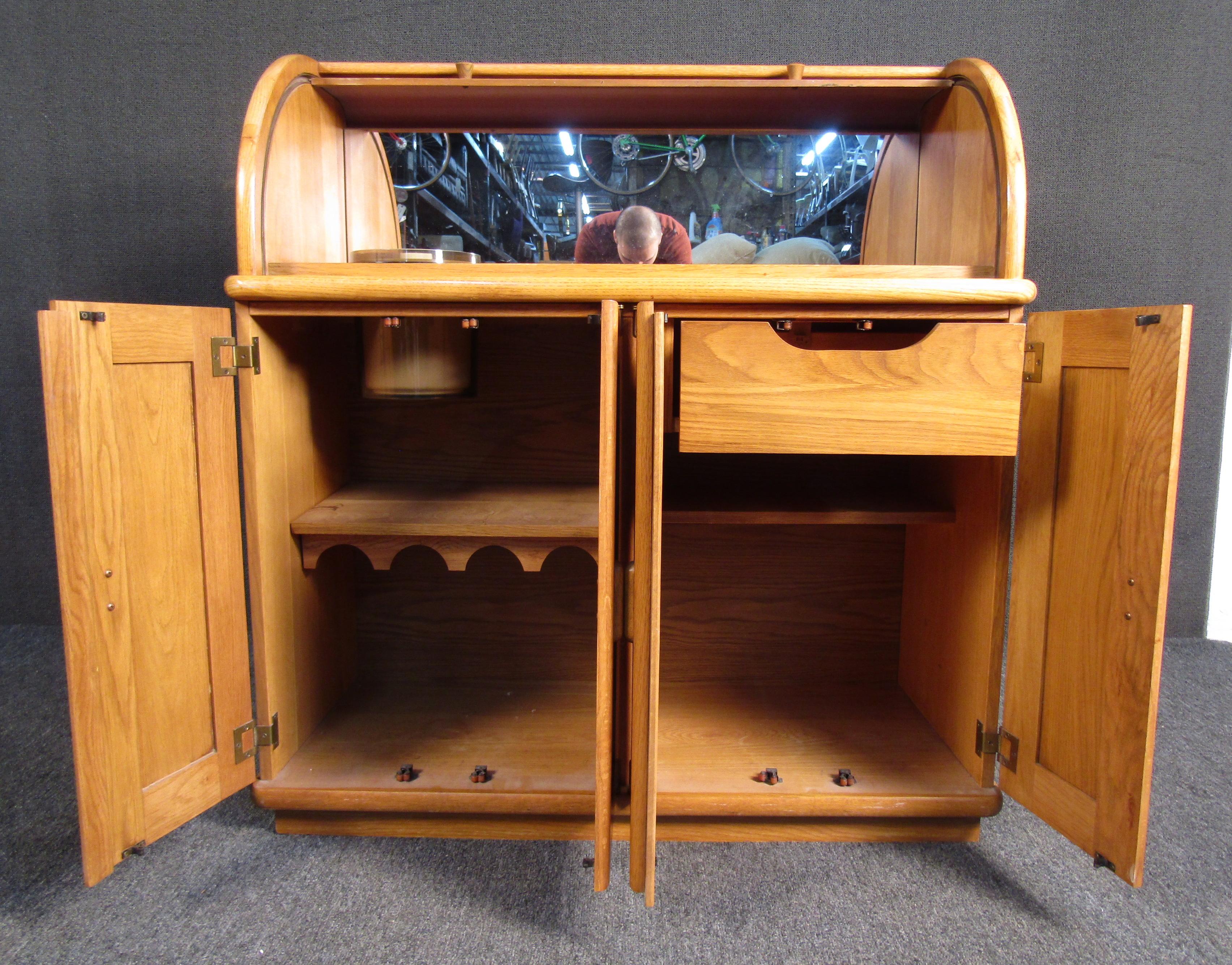 Vintage Modern Roll-Top Bar For Sale at 1stDibs | roll top bar, rolltop ...