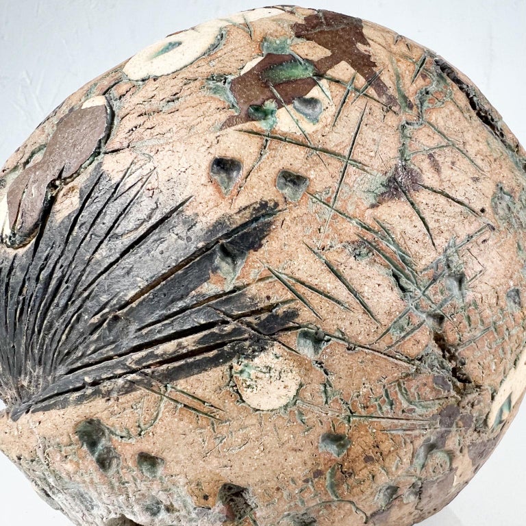 Vintage Modern Sculptural Art Abstract Sphere Pottery One For Sale at ...