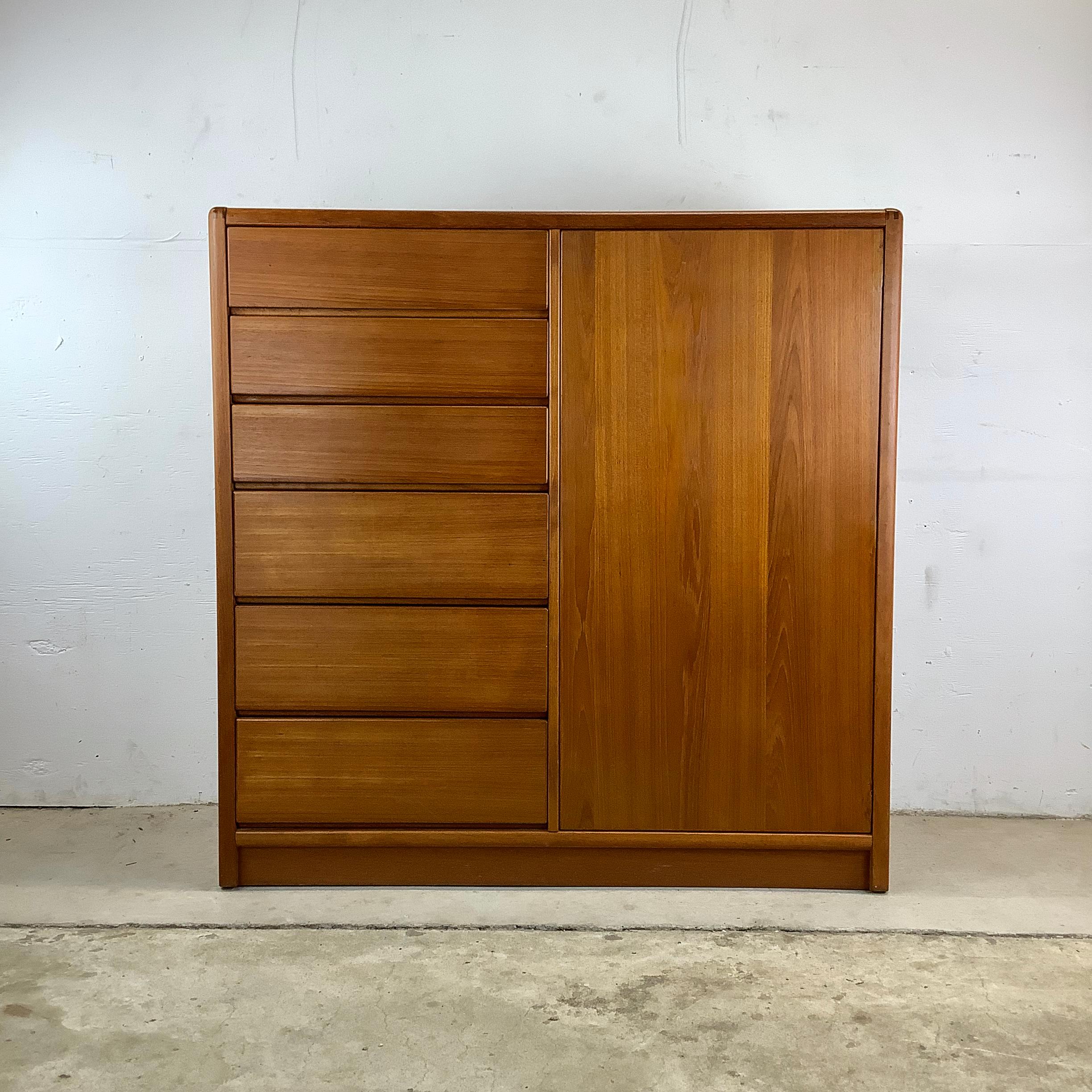 Vintage Modern Teak Armoire at 1stDibs