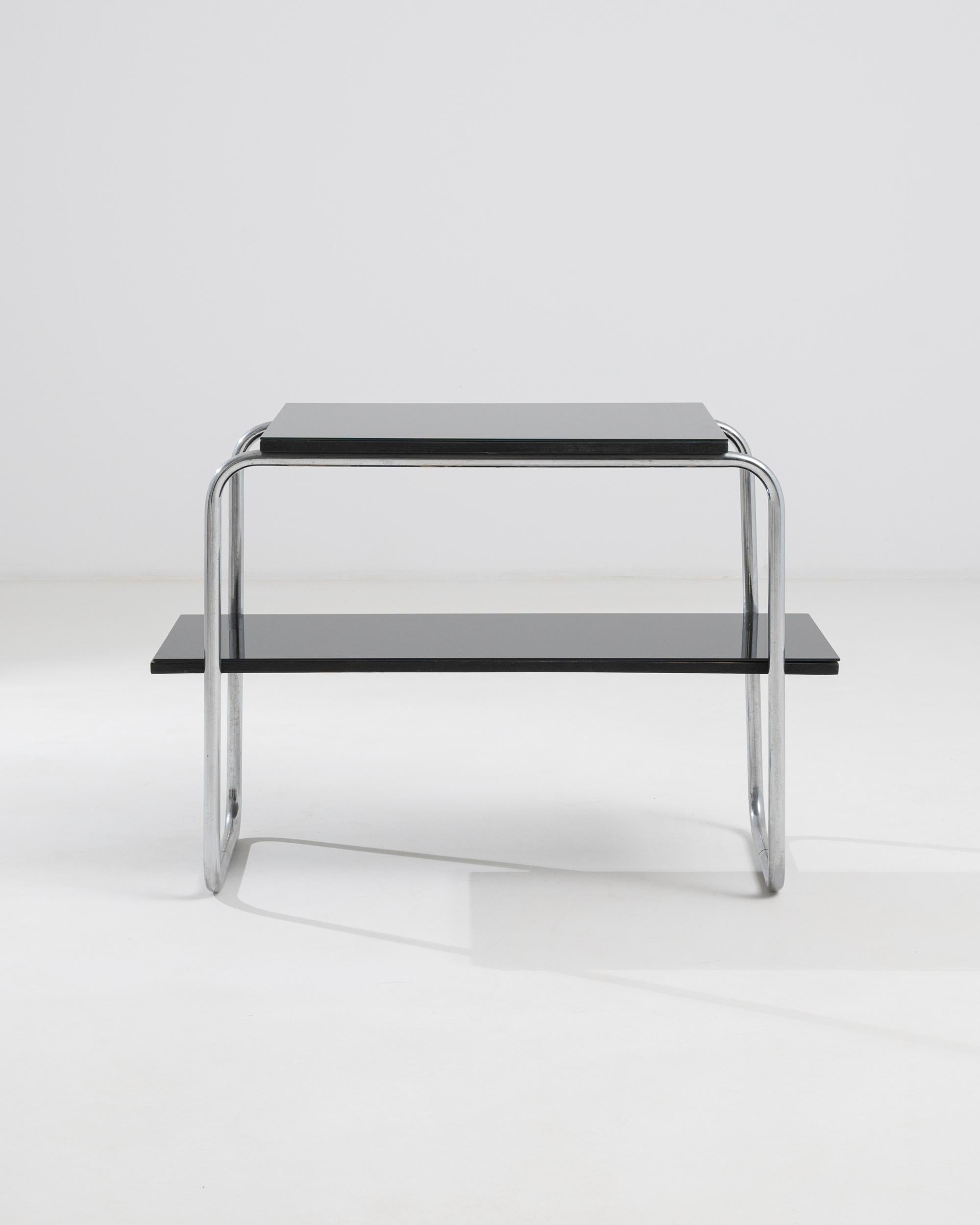 Vintage Modern Tubular Steel Side Table at 1stDibs