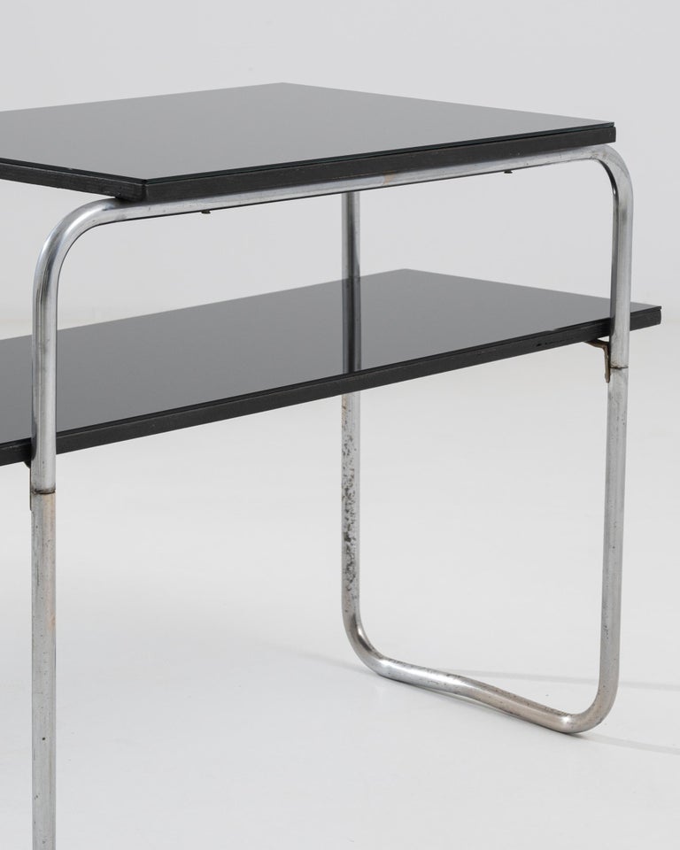 Vintage Modern Tubular Steel Side Table For Sale at 1stDibs