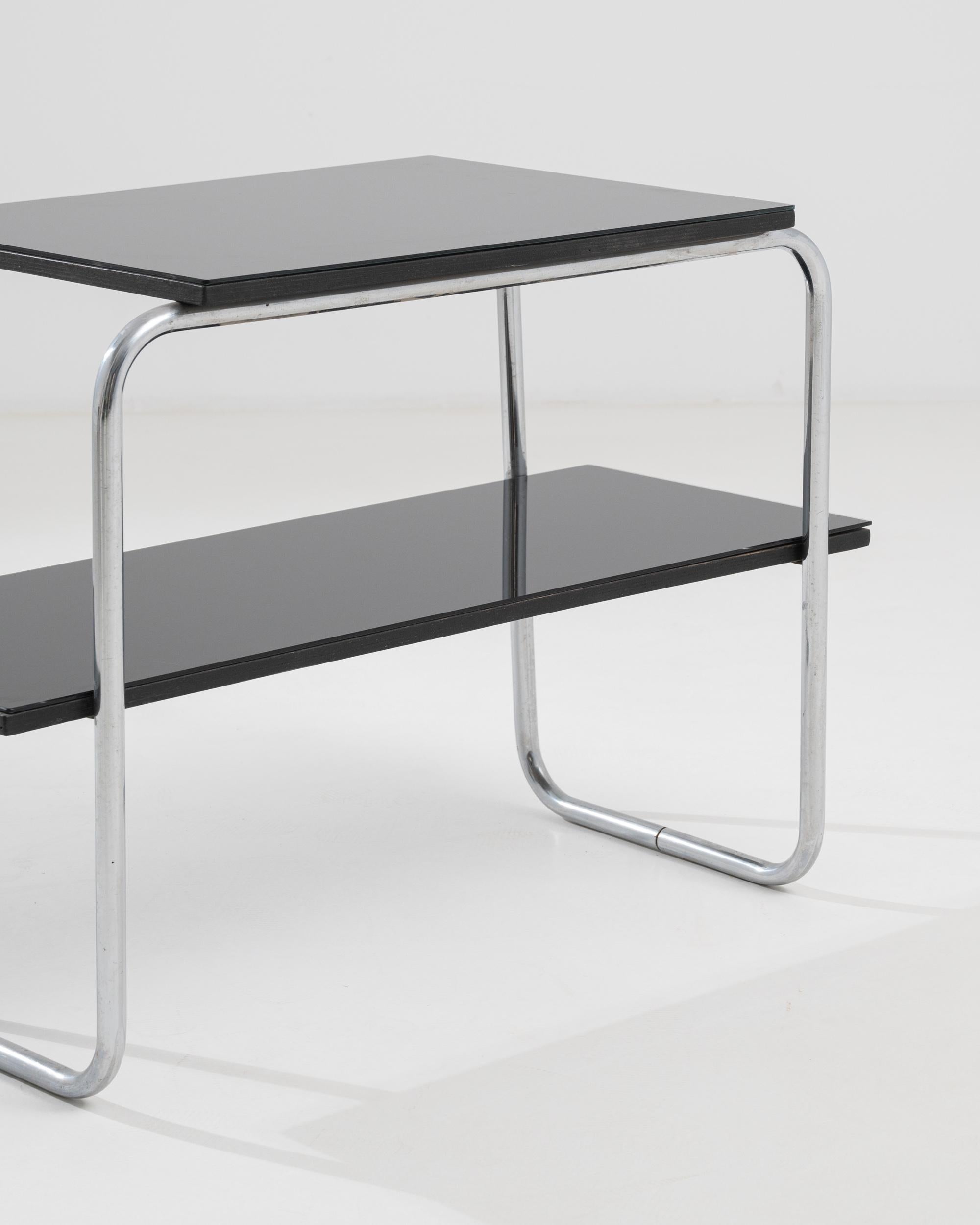 Vintage Modern Tubular Steel Side Table at 1stDibs