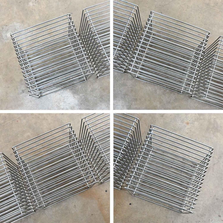Vintage Modern Verner Panton Pantonova Chrome Wire Cubes Set of 4 For ...