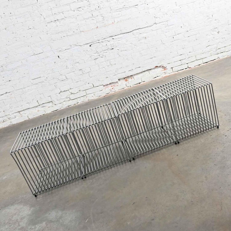 Vintage Modern Verner Panton Pantonova Chrome Wire Cubes Set of 4 For ...