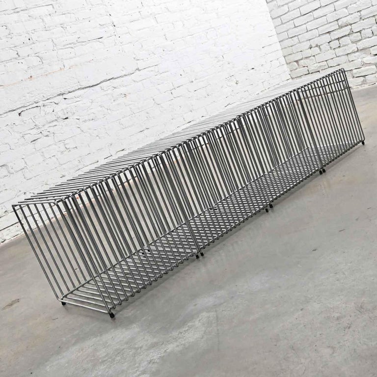 Vintage Modern Verner Panton Pantonova Chrome Wire Cubes Set of 4 For ...