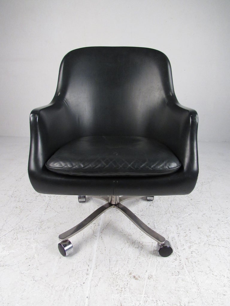 Vintage Modern Vinyl Office Chair at 1stDibs