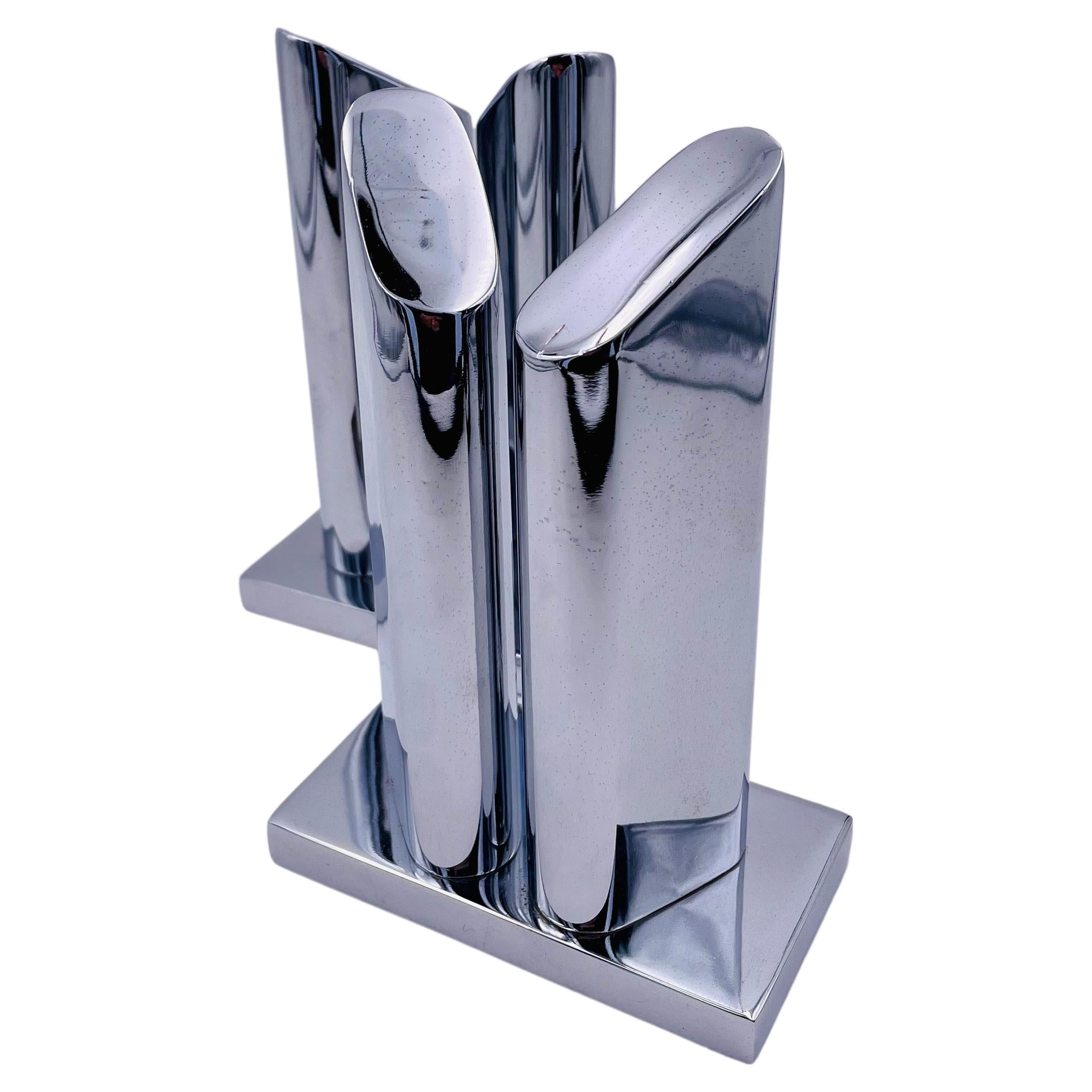 Pair of Mid-Century Modern Brass Jacks Bookends in the Style of Bill ...