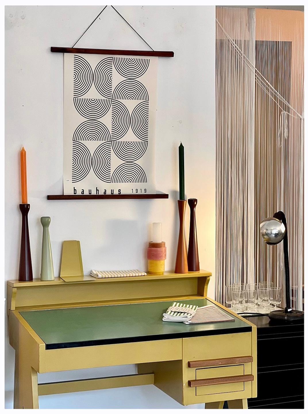 Vintage modernist desk For Sale at 1stDibs