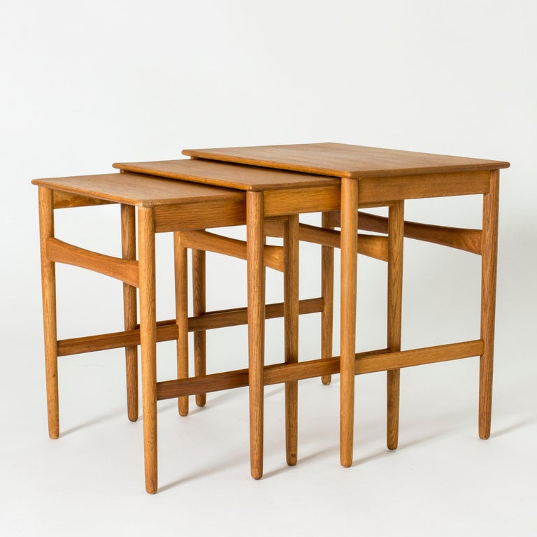 Vintage Modernist Nesting Tables by Hans J. Wegner at 1stDibs