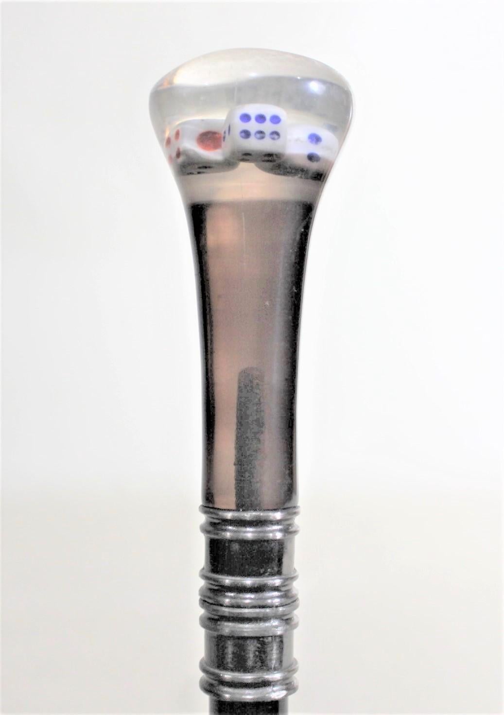 Vintage Molded Resin with Dice Handled Gambler's Weapon or Sword ...