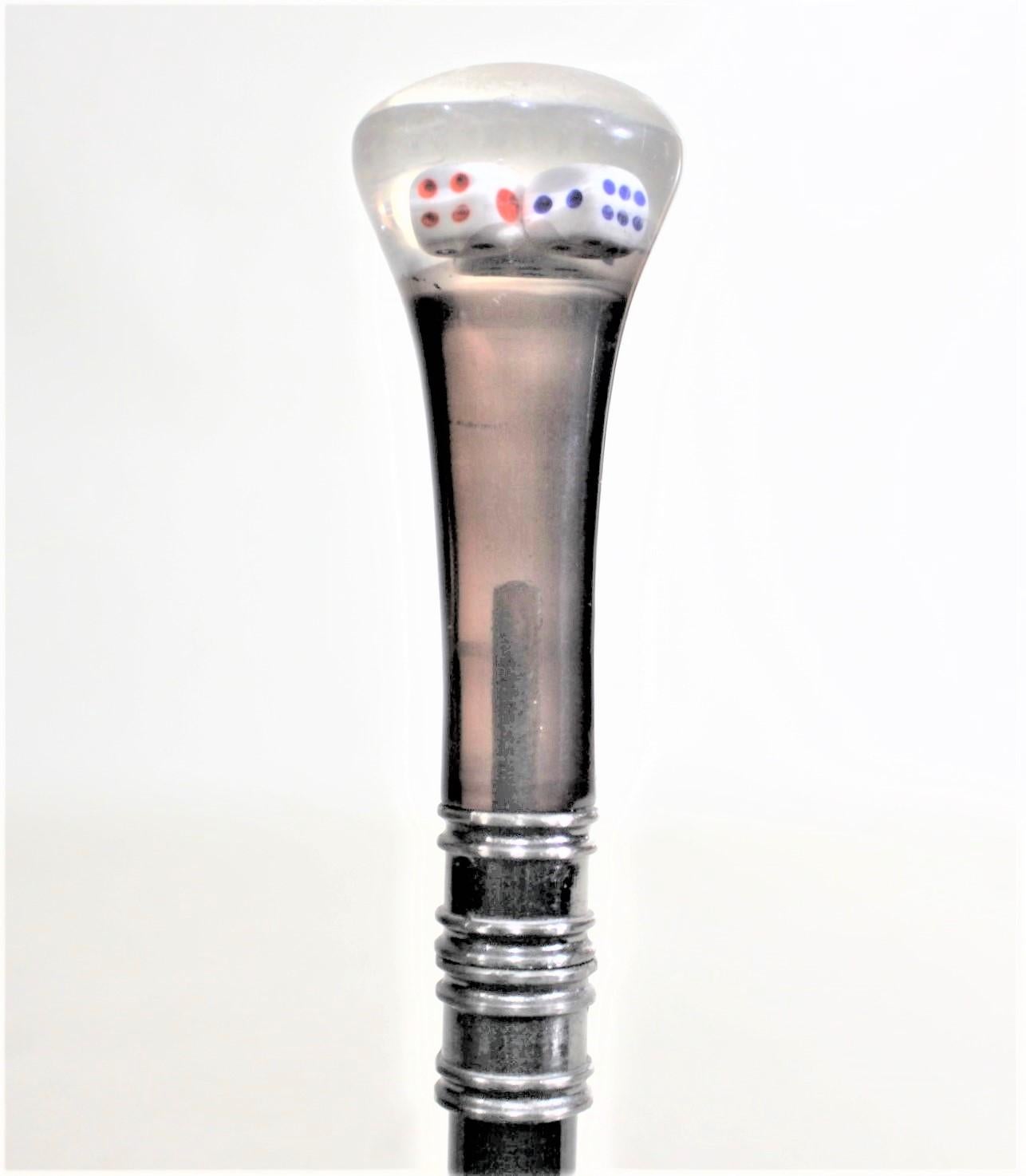 Vintage Molded Resin with Dice Handled Gambler's Weapon or Sword ...