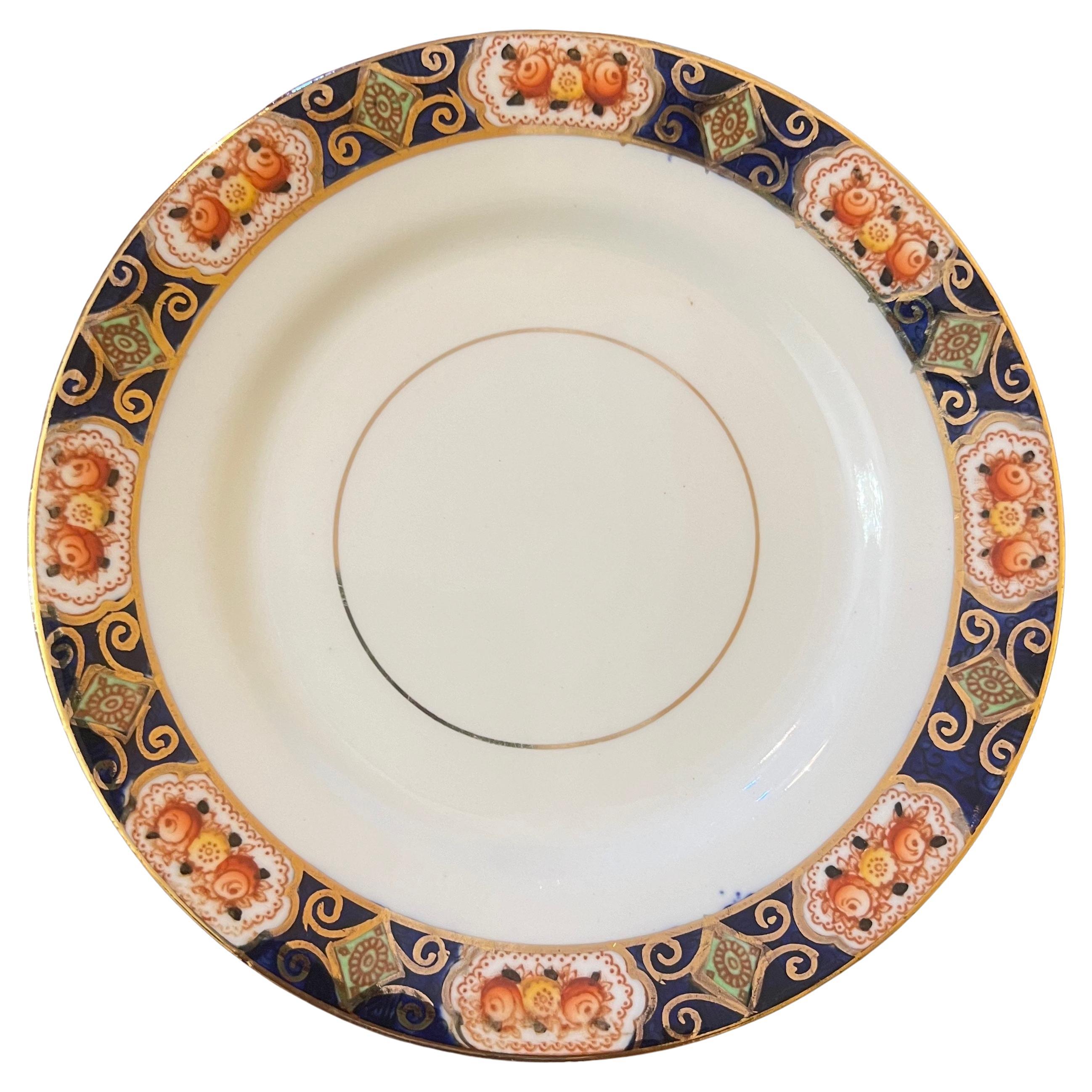 Vintage Mona Floral Print Side Plate For Sale at 1stDibs