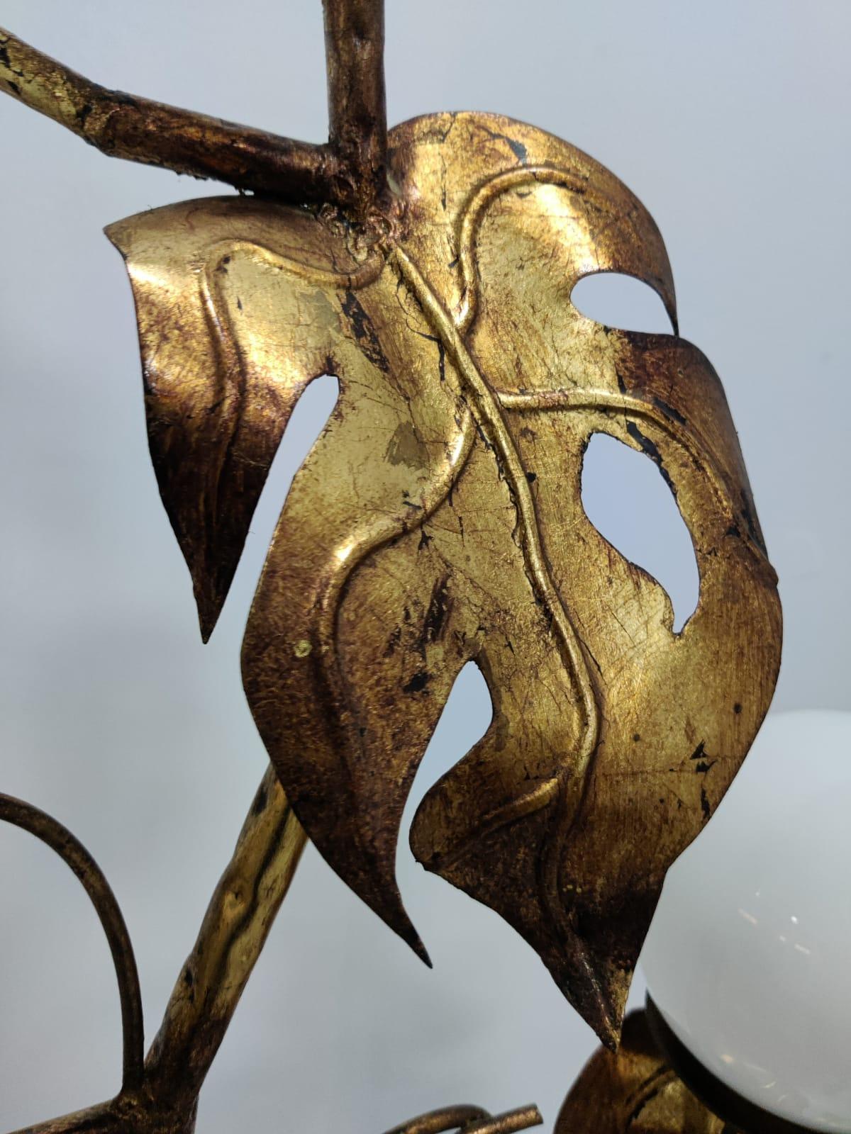 Vintage Monstera Leaf Lamp, 1970s For Sale at 1stDibs | plant lamp 70s ...