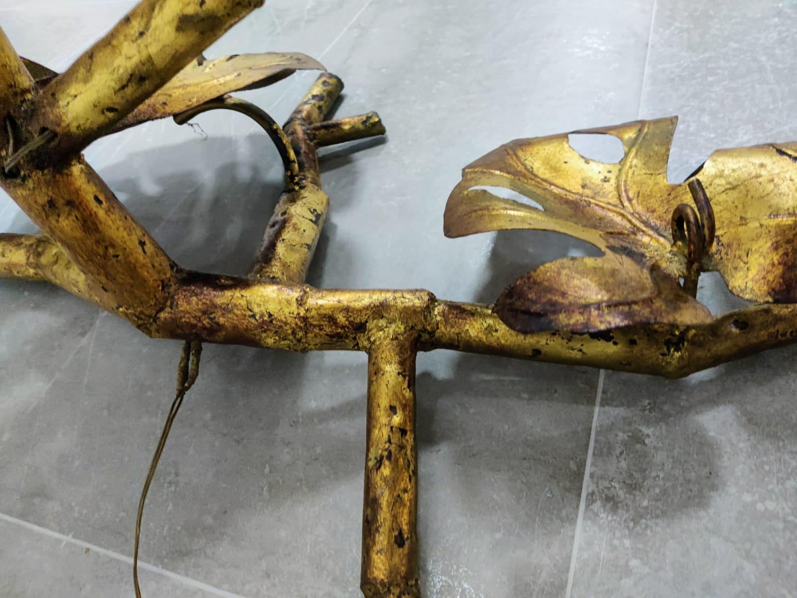 Vintage Monstera Leaf Lamp, 1970s For Sale at 1stDibs | plant lamp 70s ...