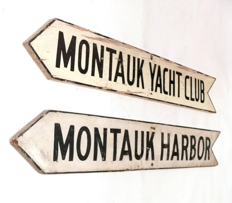 Vintage Montauk Signs circa 1950s Perfect for Your Hamptons House For ...