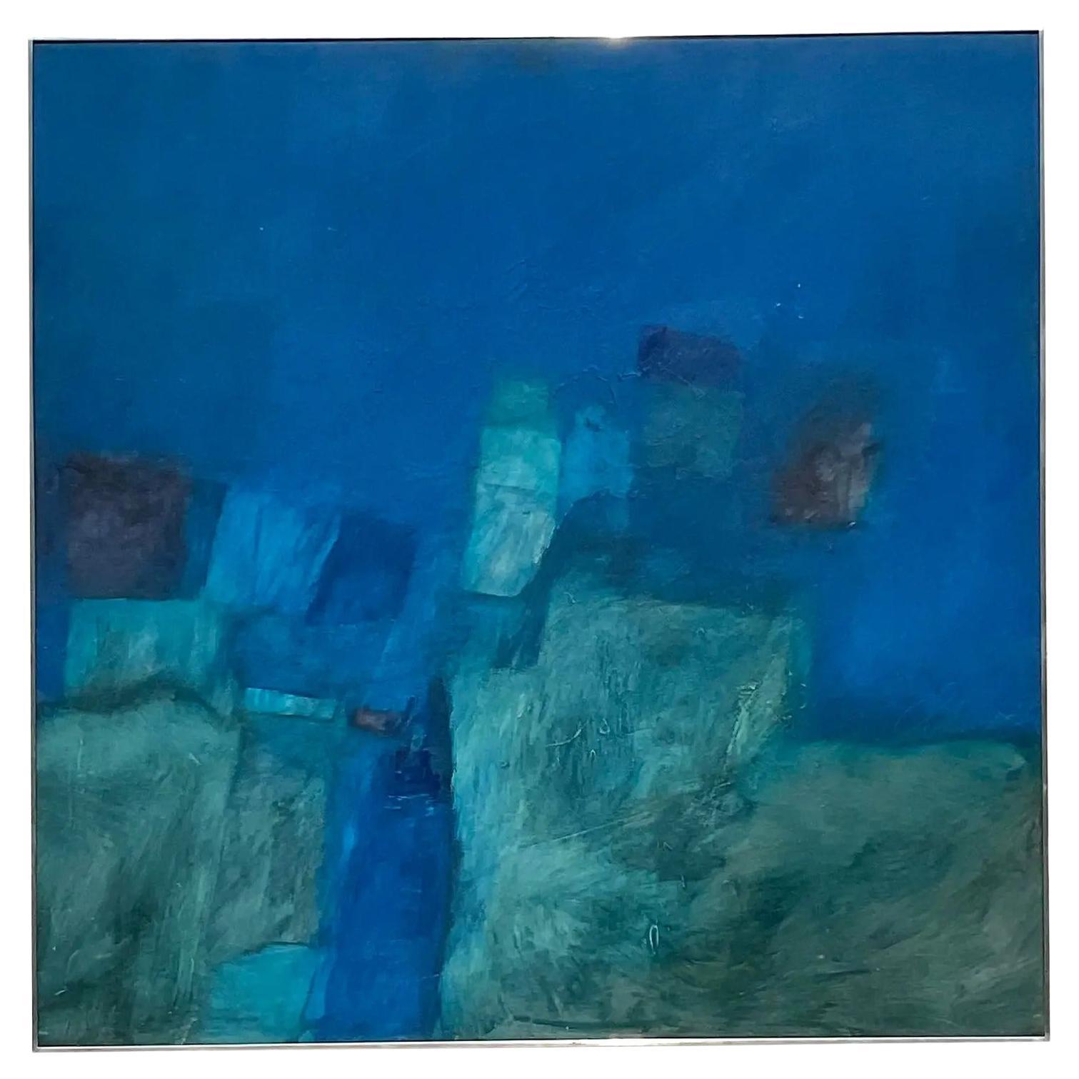 Thelma Chait - Mid-century Townscape Watercolor For Sale at 1stDibs