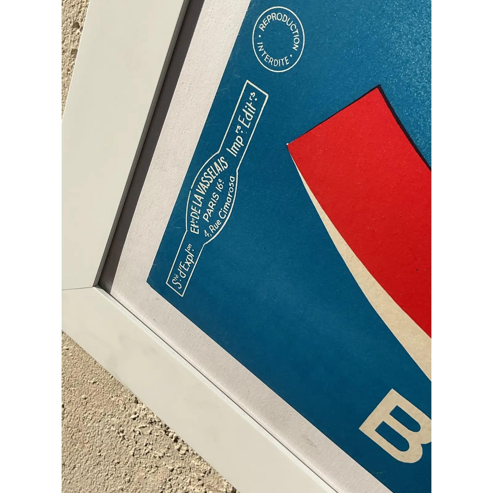 Vintage Monumental French Advertisement Poster on Canvas at 1stDibs