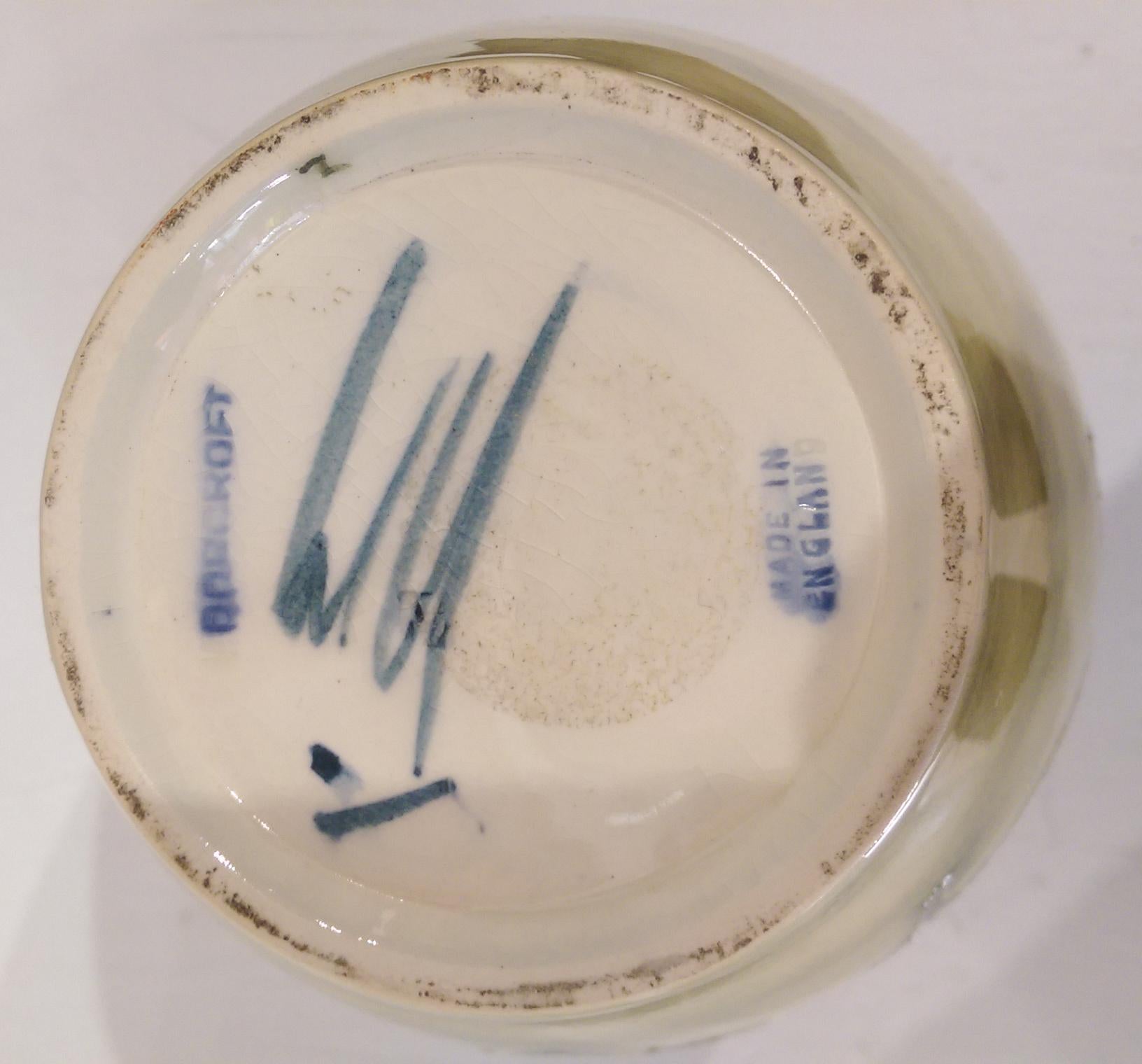 Vintage Moorcroft Pottery Vase in the Hibiscus Flowers Pattern England ...