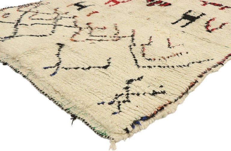 Vintage Moroccan Azilal Rug with Tribal Style at 1stDibs