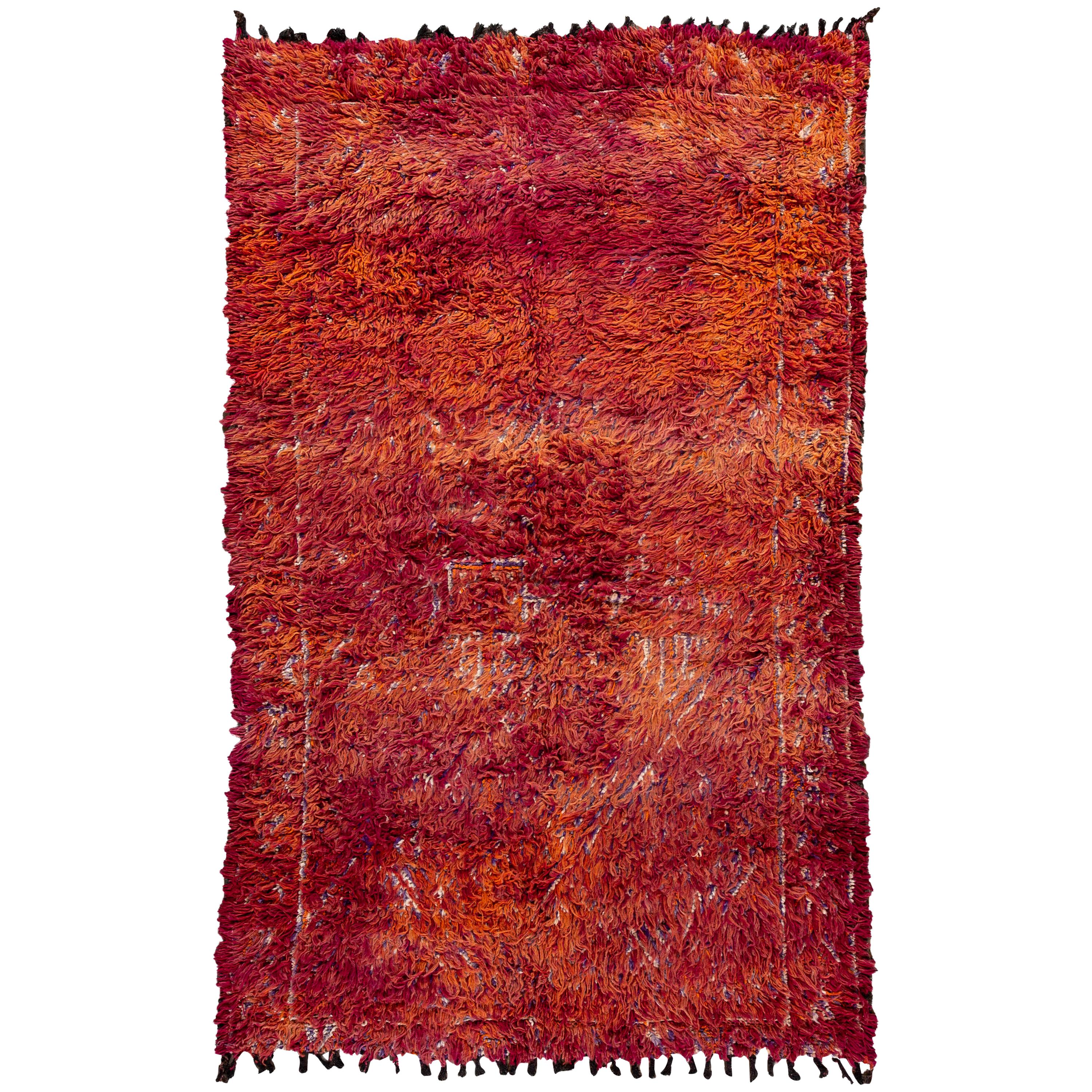 Vintage Moroccan Berber Rug Beni Mguild Tribe at 1stDibs