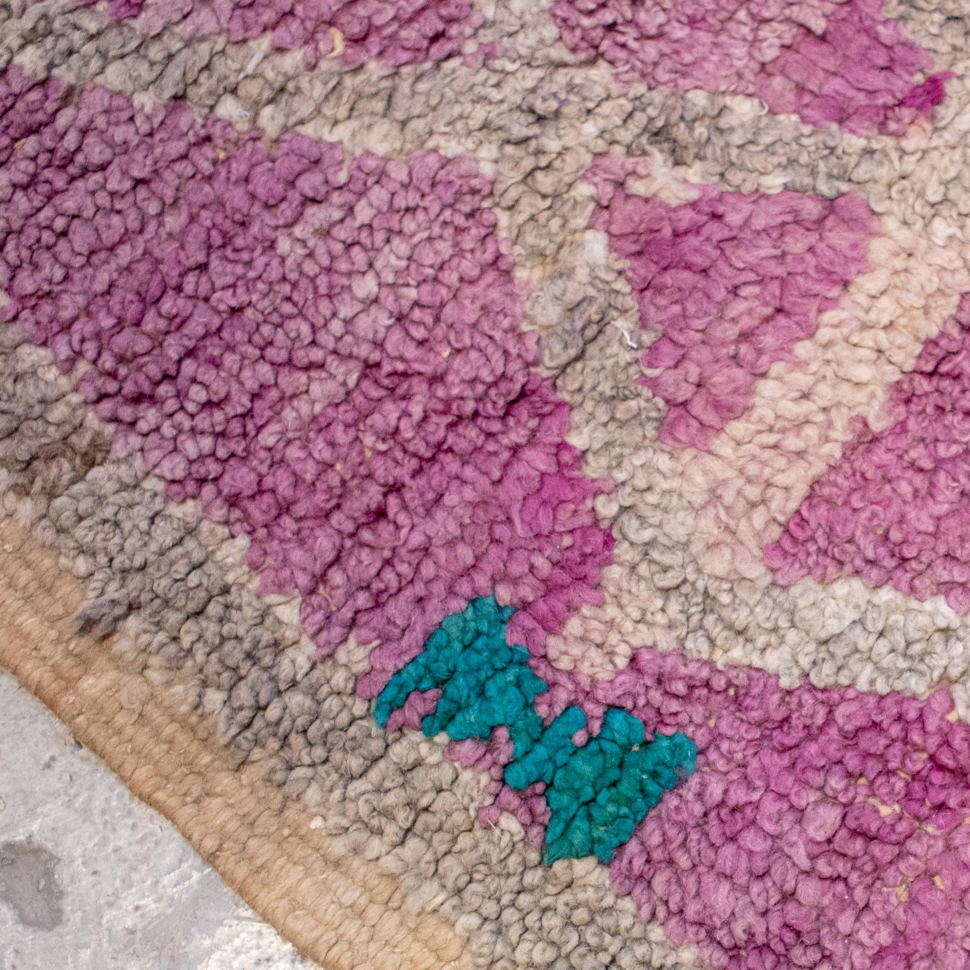 Vintage Moroccan Beni'mguild Double-Sided Berber Rug For Sale at 1stDibs