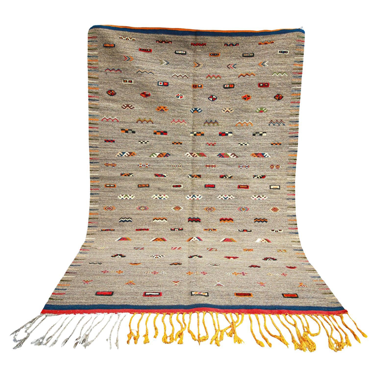 Moroccan Handwoven Zaiane Carpet For Sale at 1stDibs