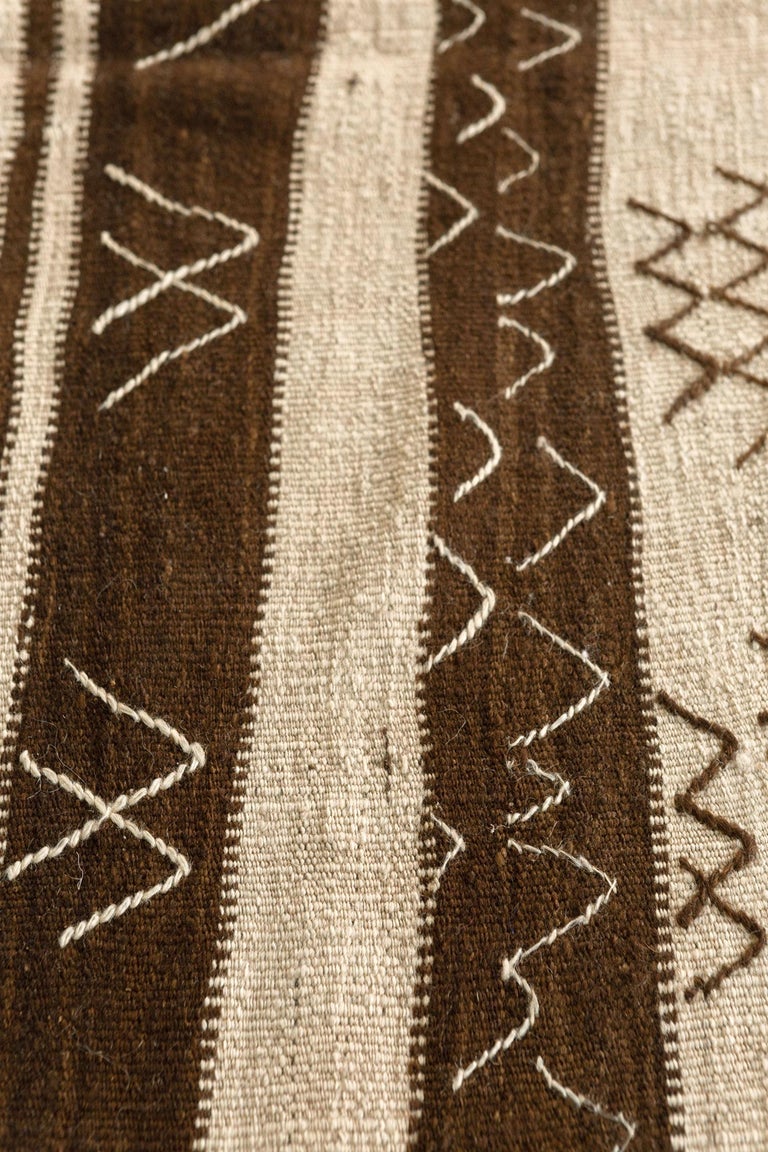 Vintage Moroccan High Atlas Berber Tribe Kilim For Sale at 1stDibs