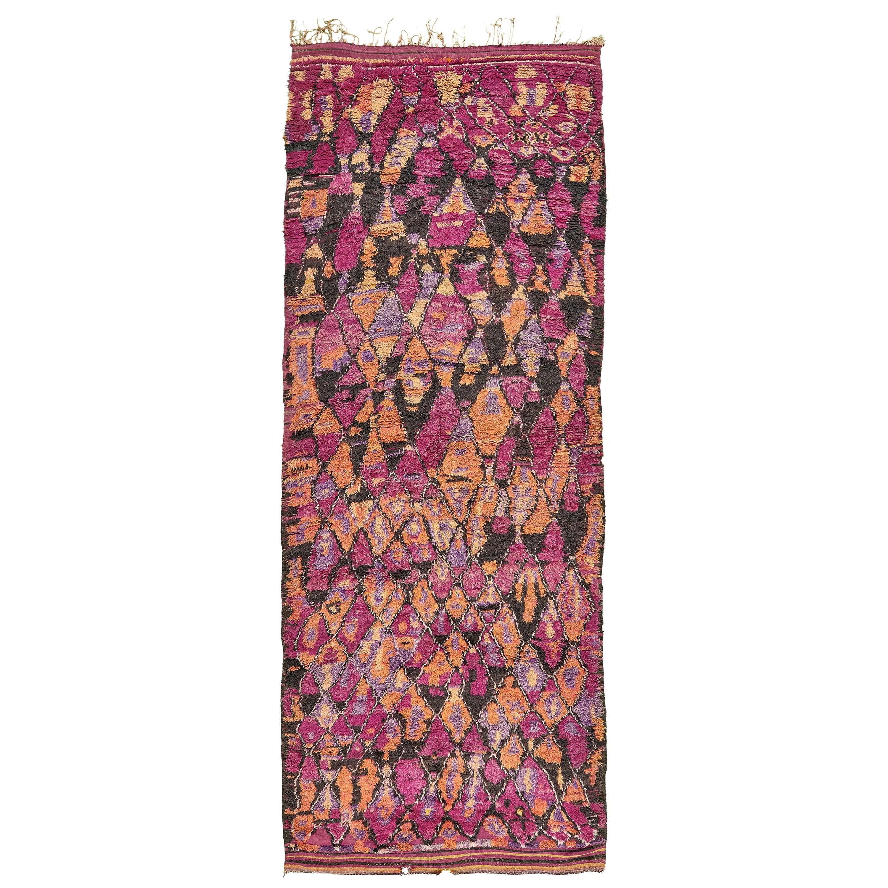 Vintage Moroccan High Atlas Berber Tribe Kilim For Sale at 1stDibs