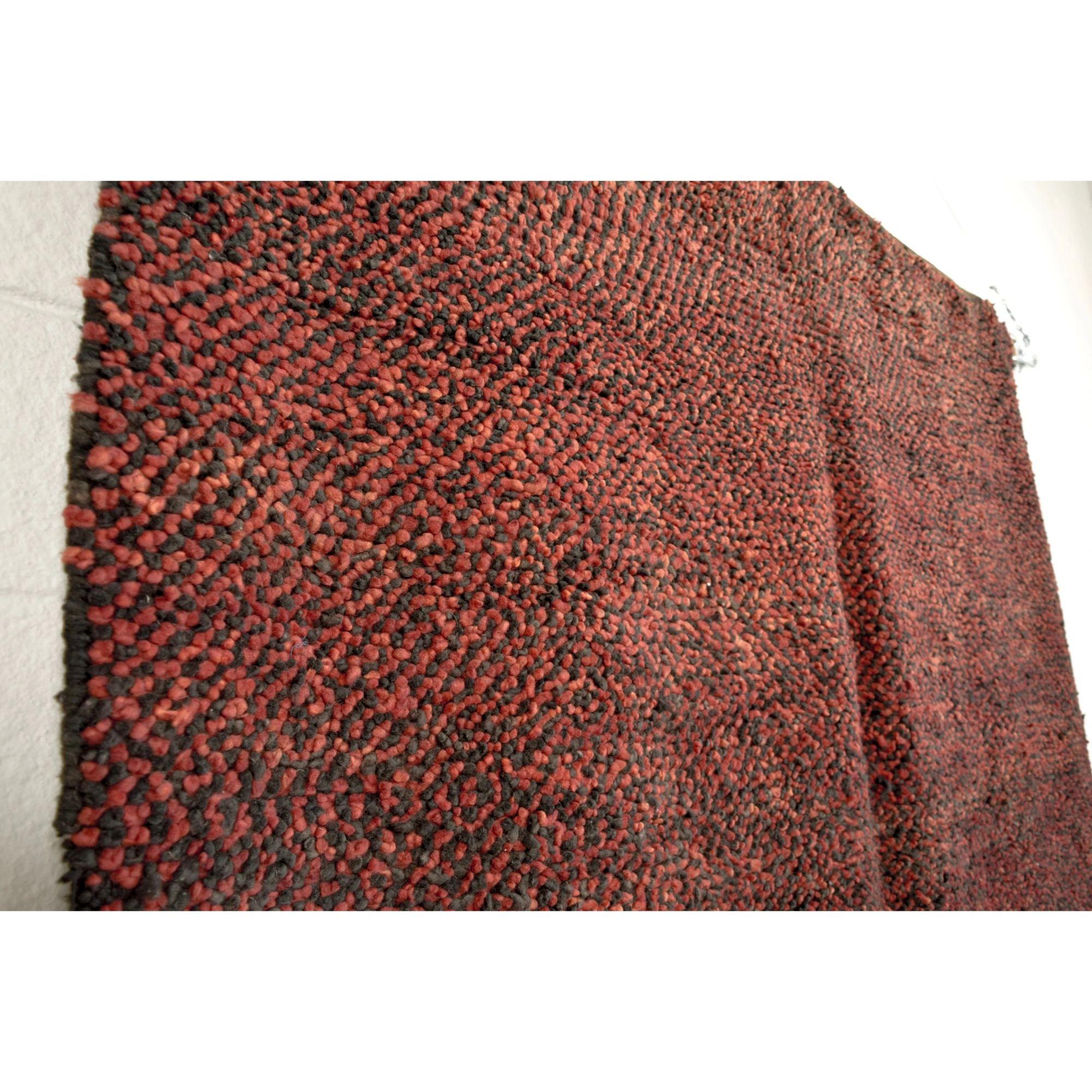 Vintage Moroccan Large Red Wool Floor Rug at 1stDibs