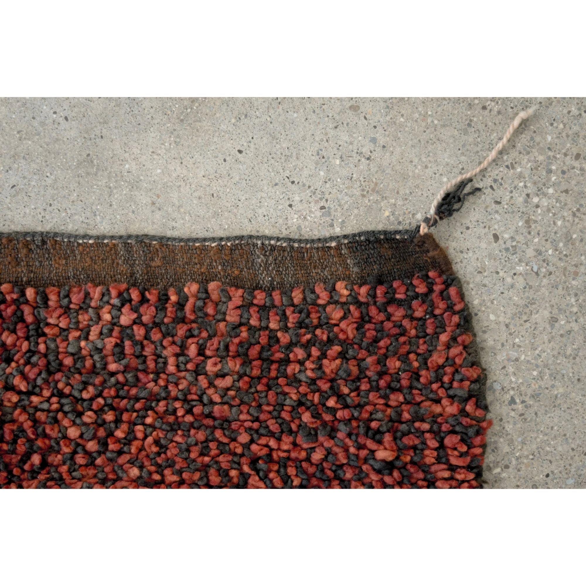 Vintage Moroccan Large Red Wool Floor Rug at 1stDibs