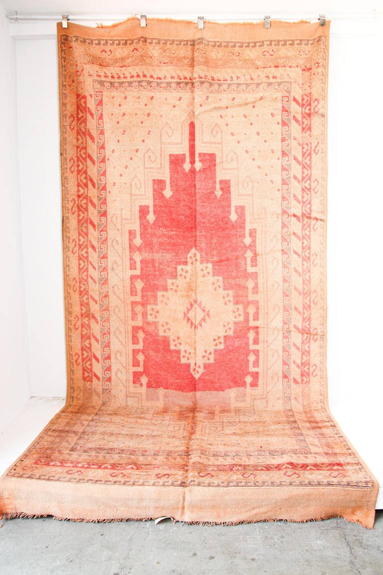 Vintage Moroccan Organic Berber Tribal Rug, circa 1960 For Sale at 1stDibs