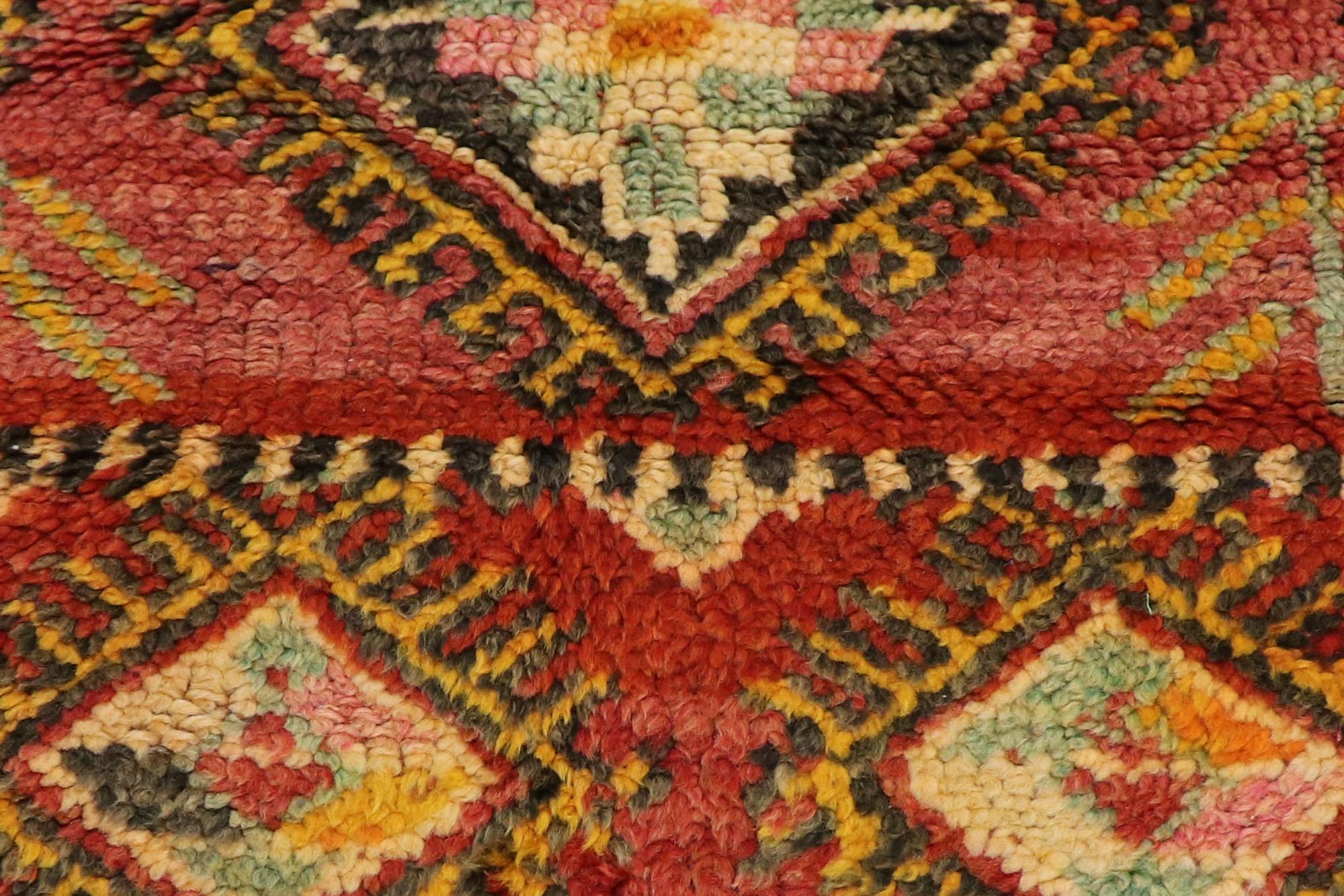 Vintage Moroccan Rug, Berber Mythology Meets Boho Chic Style For Sale ...