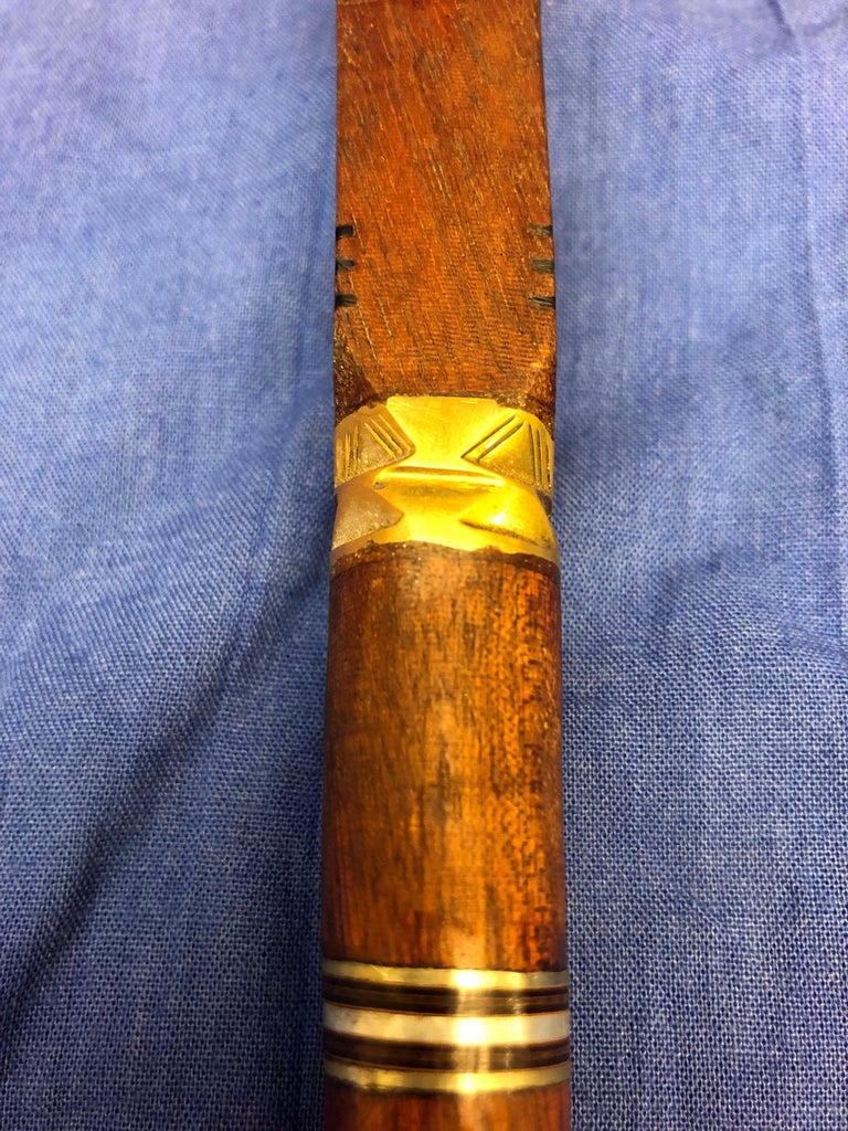 Ornate Antique Moroccan Sugar Hammer - Etched Tuareg Silver For Sale at ...