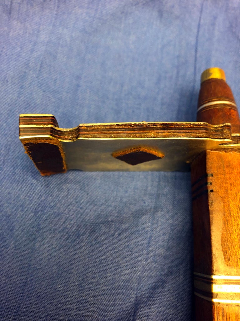 Ornate Antique Moroccan Sugar Hammer - Etched Tuareg Silver For Sale at ...