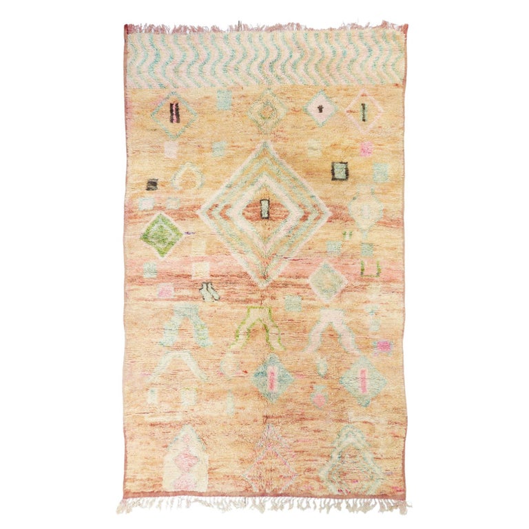 Vintage Morrocan Rug For Sale at 1stDibs