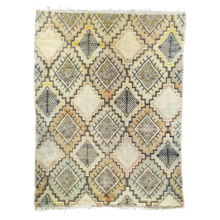 Vintage Morrocan Rug For Sale at 1stDibs