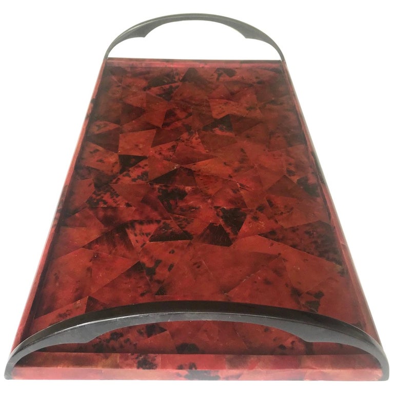 Vintage Mosaic Serving Tray in Exotic Pen-Shell by R and Y Augousti at ...
