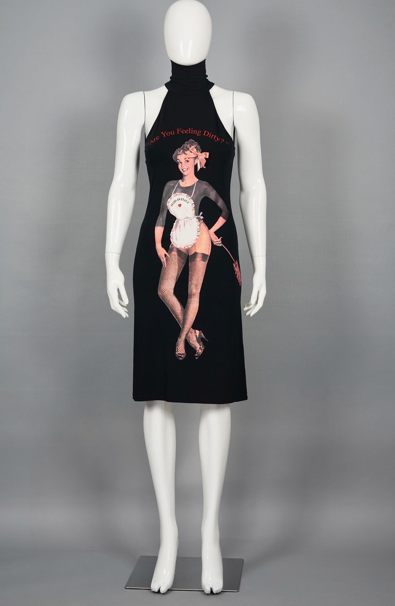 Vintage MOSCHINO CHEAP and CHIC "Are You Feeling Dirty" Dress For Sale ...
