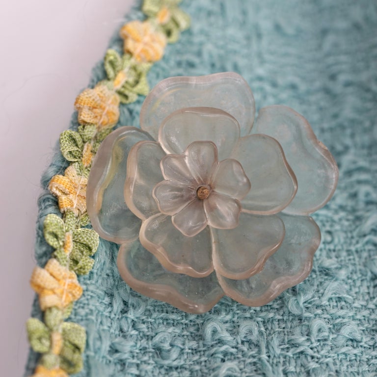 Vintage MOSCHINO CHEAP and CHIC Cake Applique Tweed Novelty Jacket For ...