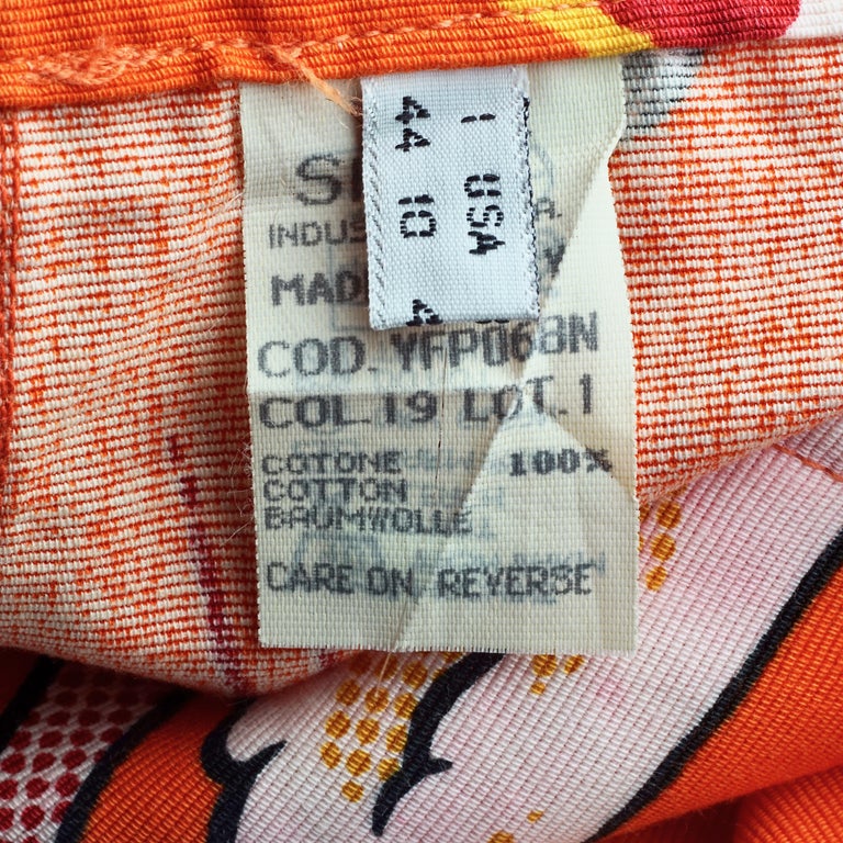 Vintage MOSCHINO JEANS Summer Sun Fun Print Pants at 1stDibs | sun ...