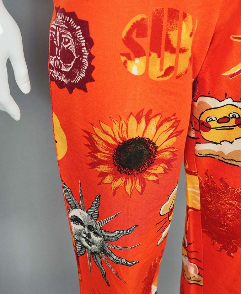 Vintage MOSCHINO JEANS Summer Sun Fun Print Pants at 1stDibs | sun ...