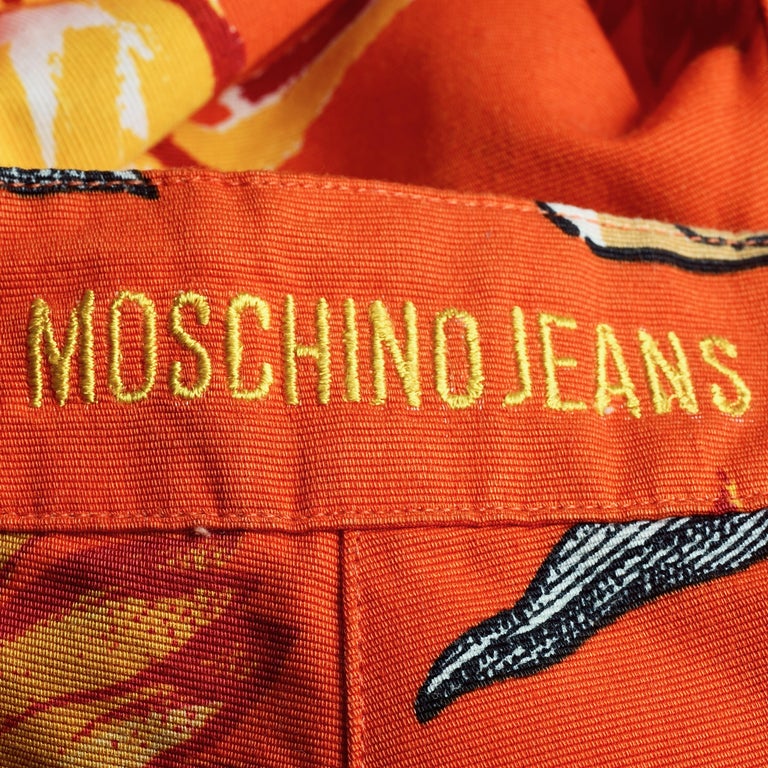Vintage MOSCHINO JEANS Summer Sun Fun Print Pants at 1stDibs | sun ...
