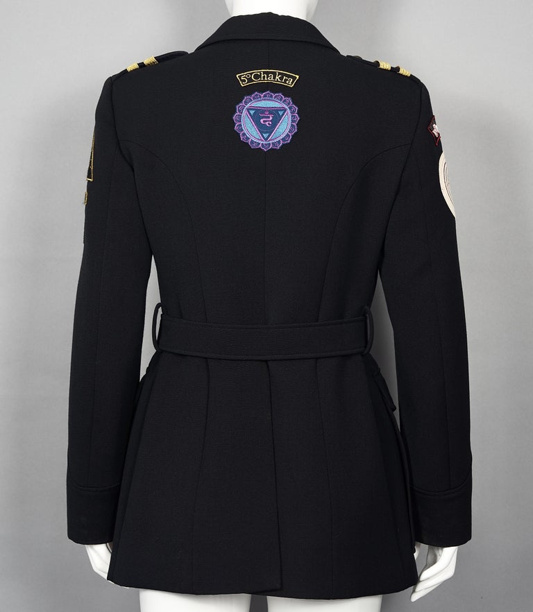 Vintage MOSCHINO Military Harmony Novelty Jacket at 1stDibs