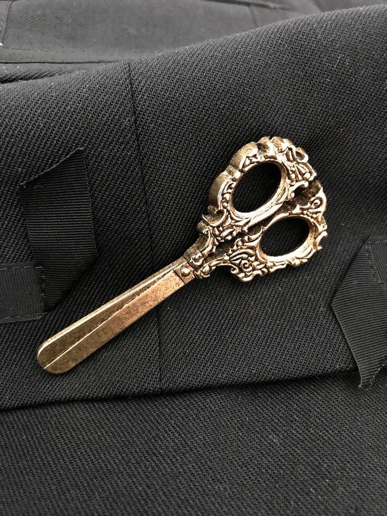 Vintage MOSCHINO Scissor Novelty Blazer Jacket For Sale at 1stDibs