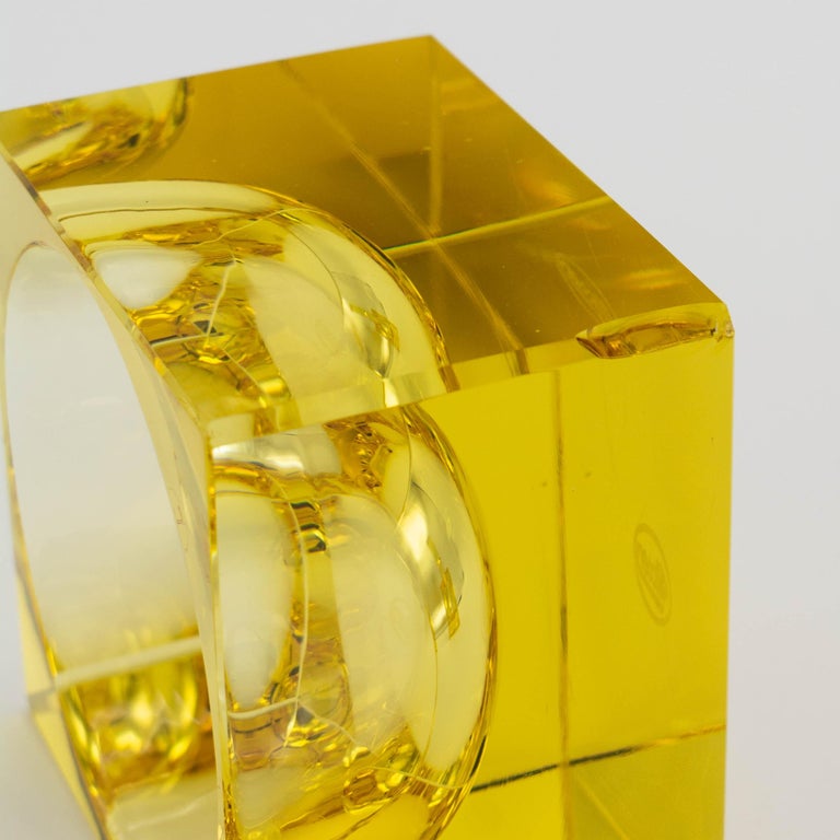 Vintage Moser 3 Piece Glass Perfume Vanity Set For Sale at 1stDibs