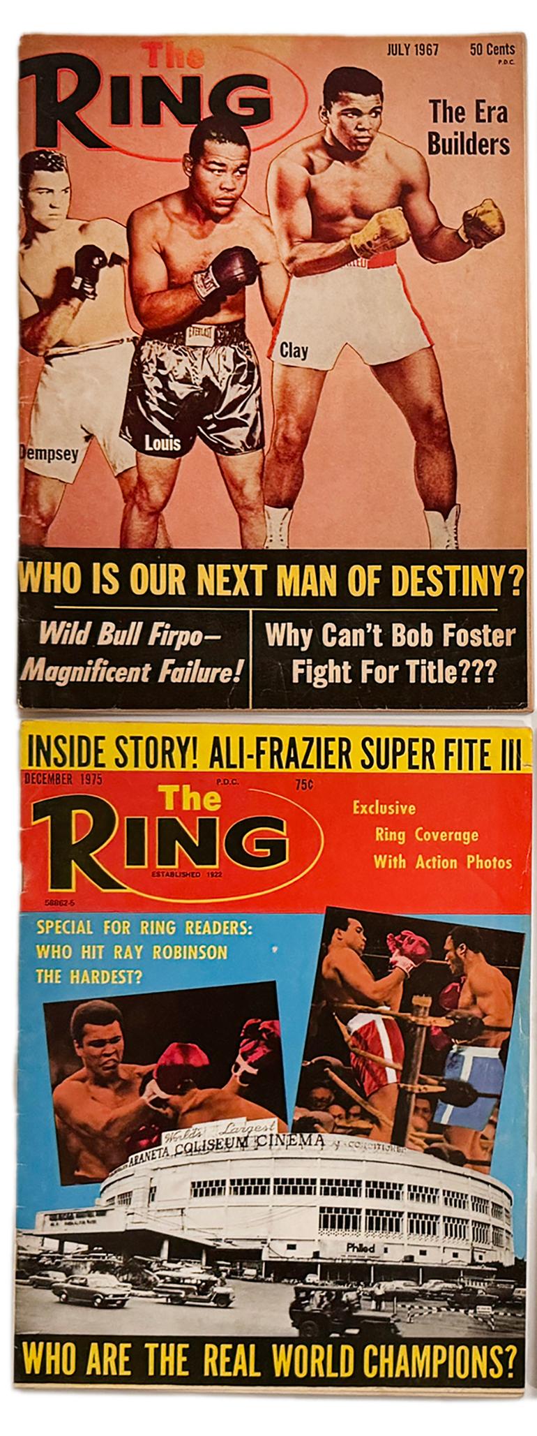 Vintage Muhammad Ali Ring Magazines set of 6 (1966-1975) For Sale at 1stDibs
