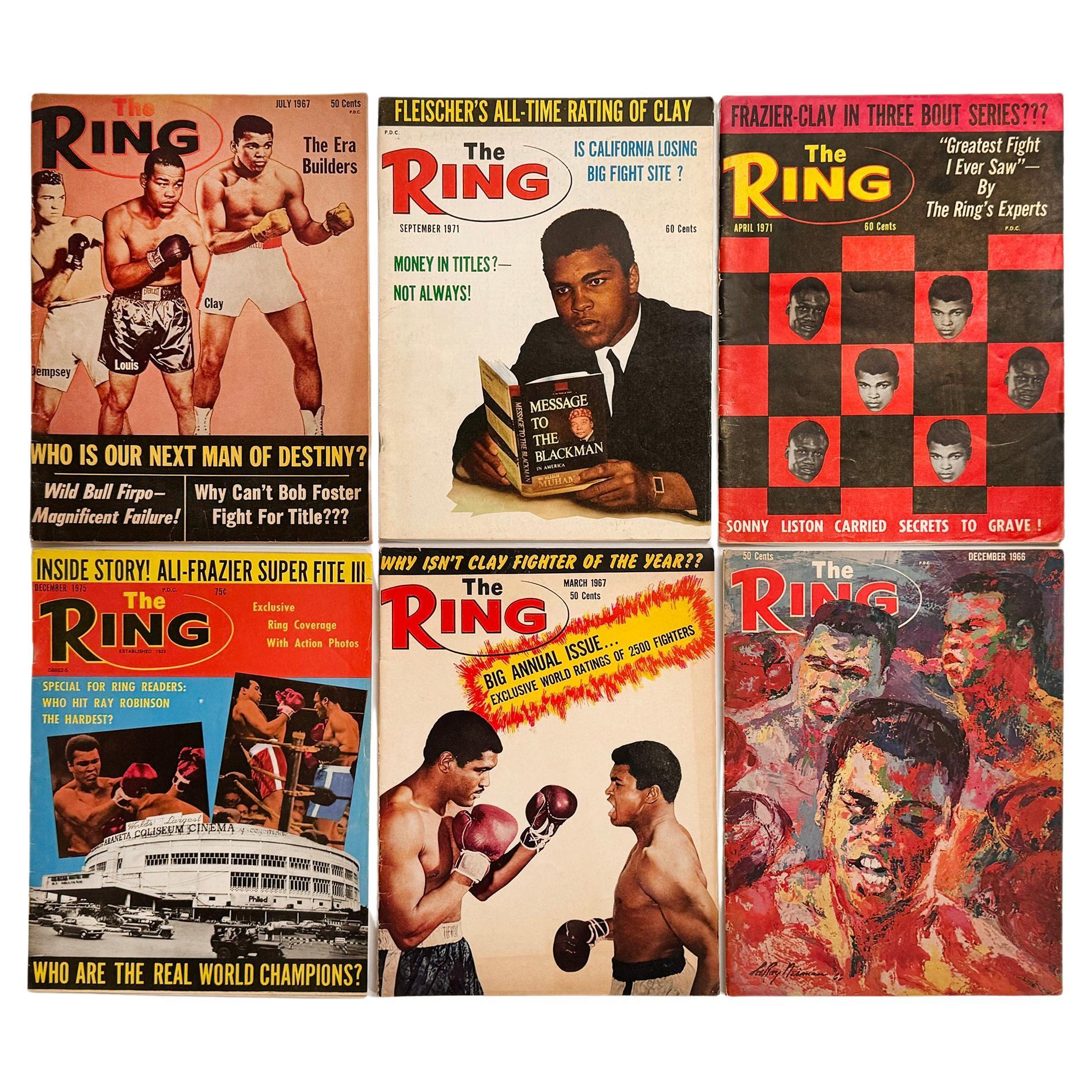 Vintage Muhammad Ali Ring Magazines set of 6 (1966-1975) For Sale at ...