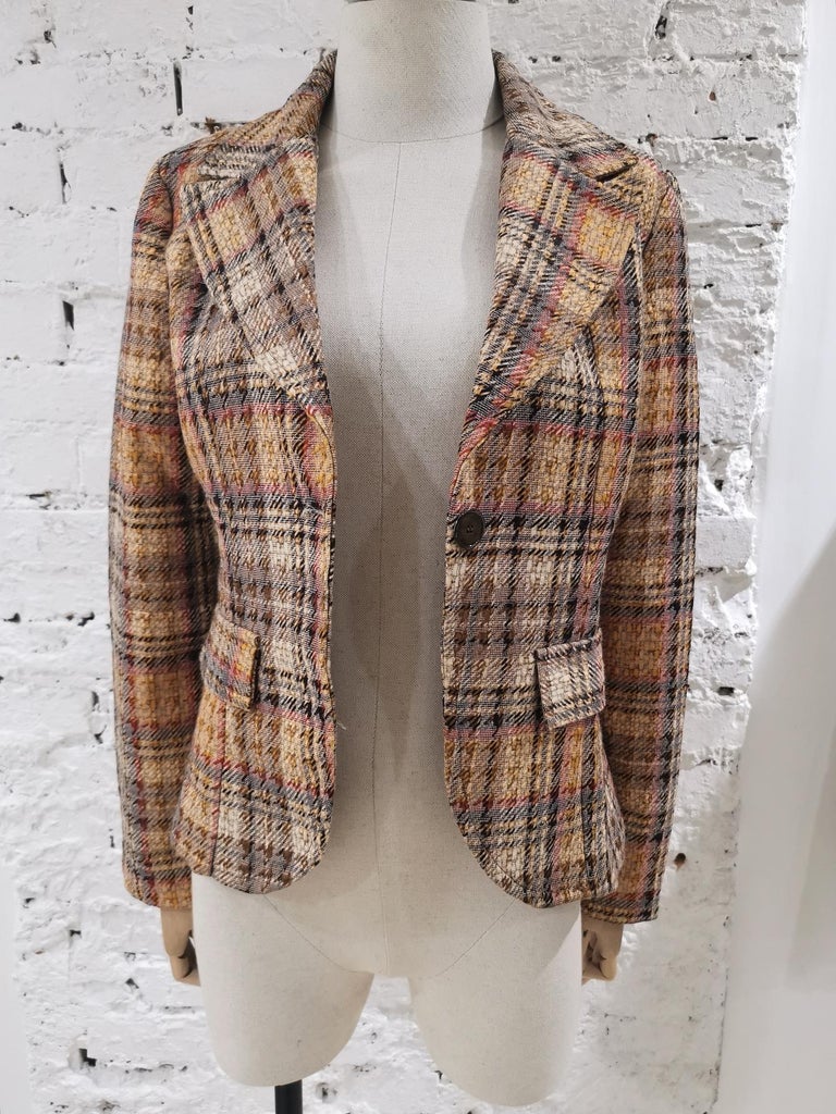 Vintage multicoloured cotton jacket at 1stDibs
