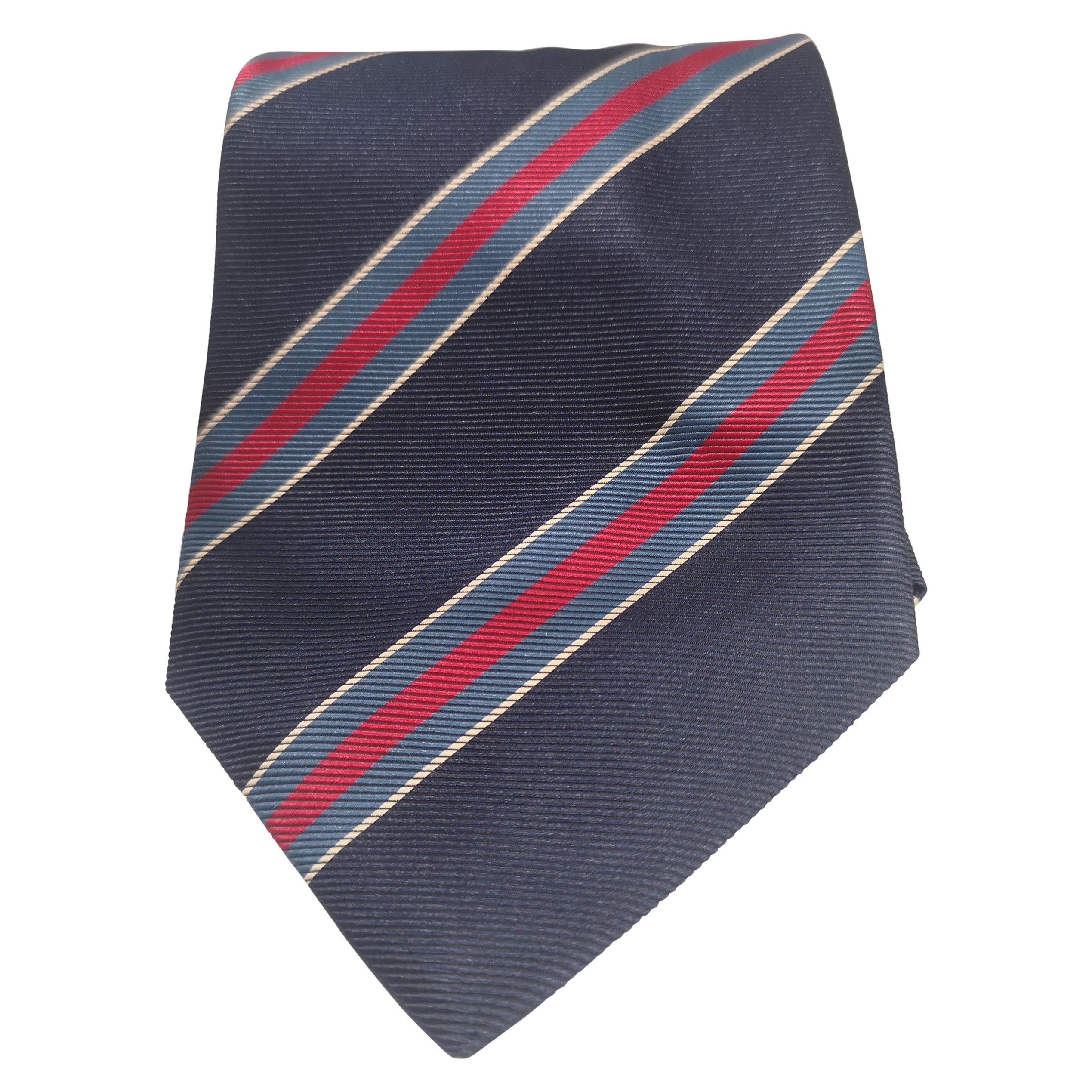 Vintage multicoloured silk tie For Sale at 1stDibs